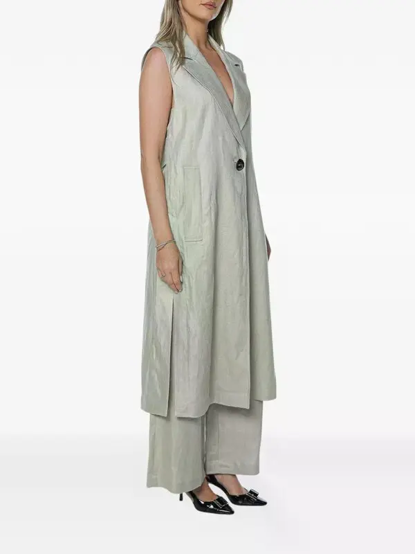 Armani Exchange Sleeveless Notched-lapel Coat