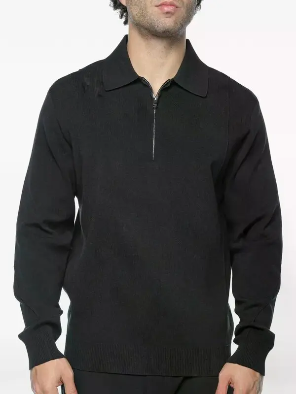 DRYKORN Gavvin Quarter-zip Knitted Polo Shirt