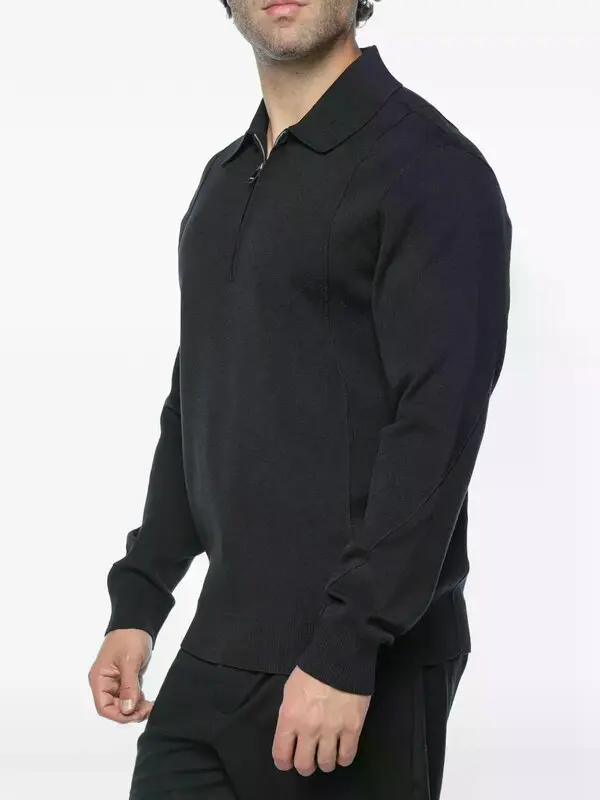DRYKORN Gavvin Quarter-zip Knitted Polo Shirt