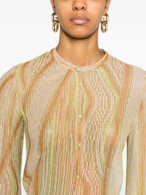 FORTE_FORTE Striped Ribbed Shirt