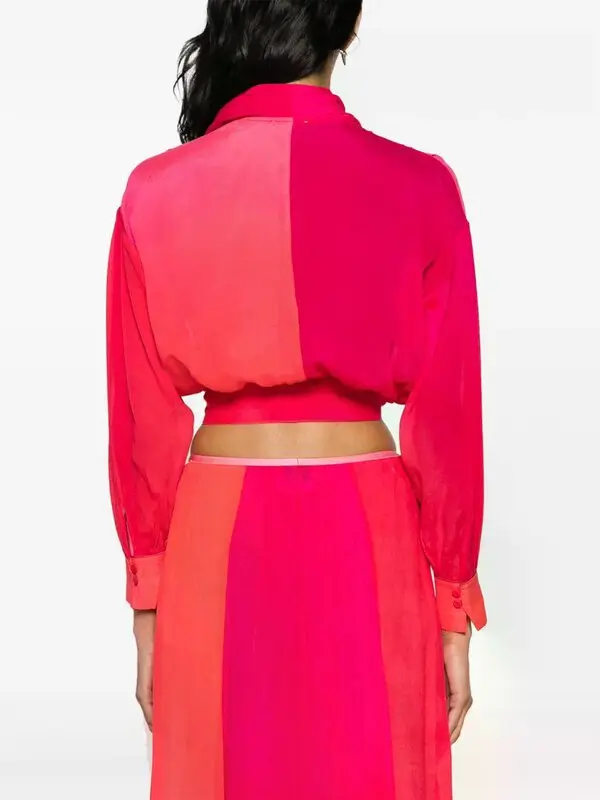 FORTE_FORTE Raspberry Silk Blouse