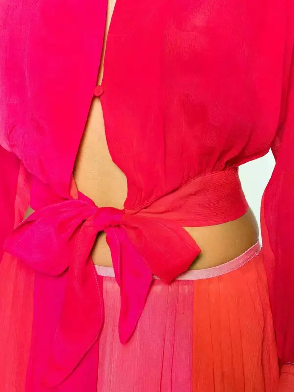 FORTE_FORTE Raspberry Silk Blouse