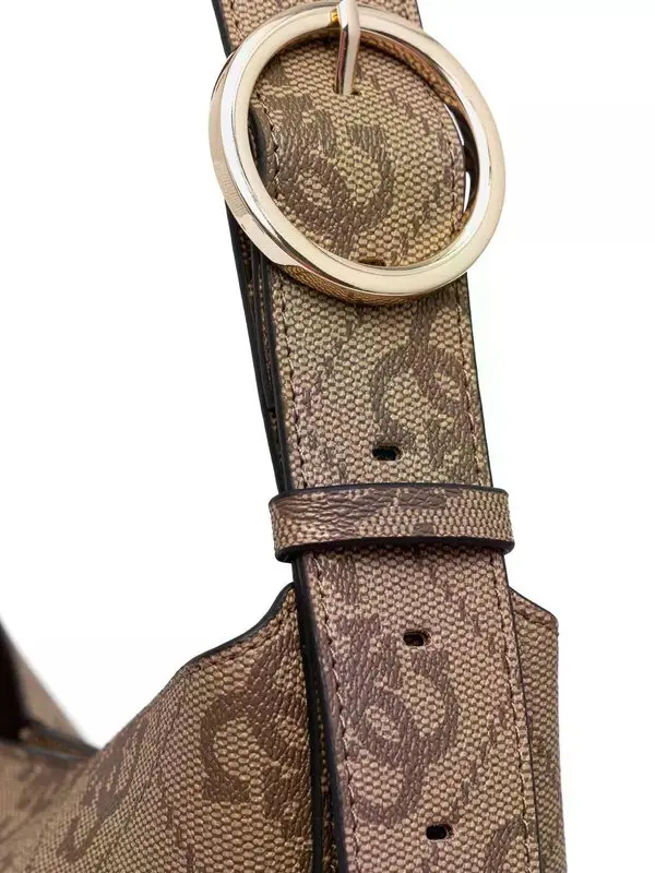 Guess Monogram Print Shoulder Bag