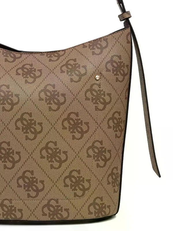 Guess Monogram Print Shoulder Bag