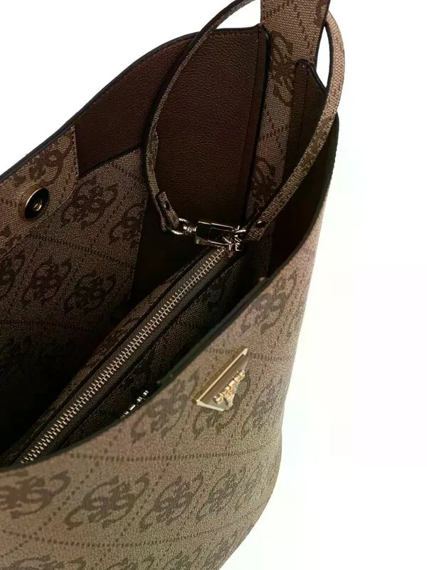 Guess Monogram Print Shoulder Bag