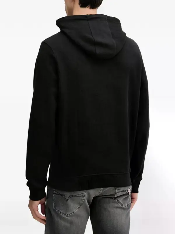 Guess Logo Embroidered Hoodie