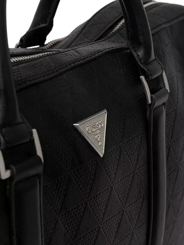Guess Torino Geometric Patterned Briefcase