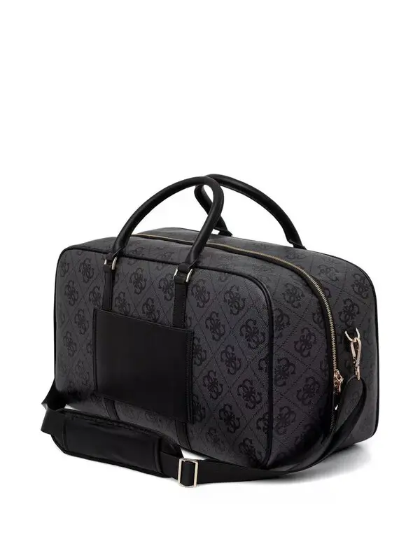 Guess Berta Monogram Luggage Bag - Black