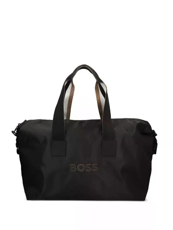 BOSS Logo Plaque Holdall - Black