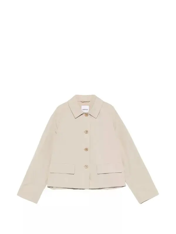 Aspesi Raglan Sleeve Button-up Jacket