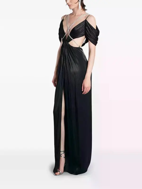Costarellos Embellished Maxi Dress