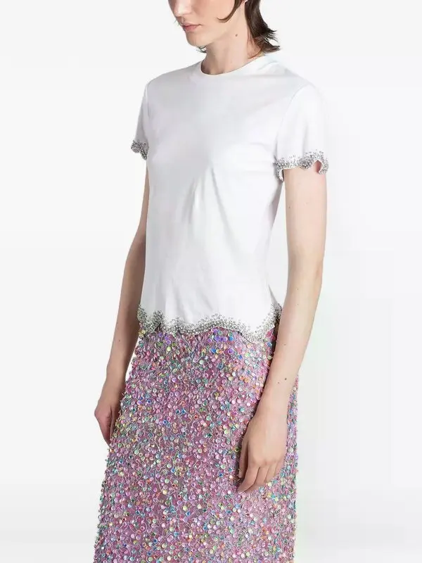 Costarellos Embellished Crew Neck T-shirt