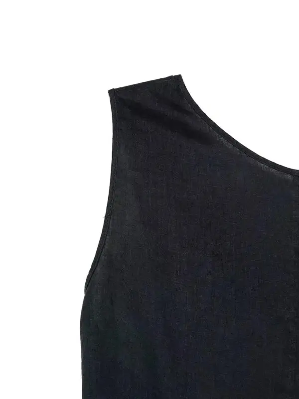 Aspesi Cut-out Tie-fastening Maxi Dress - Blue