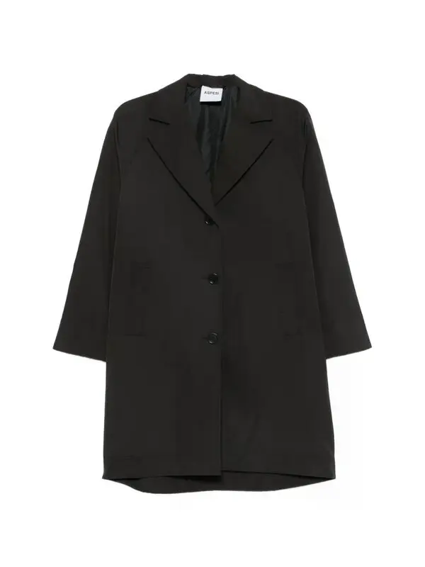 Aspesi Notch Lapel Button-fastening Coat