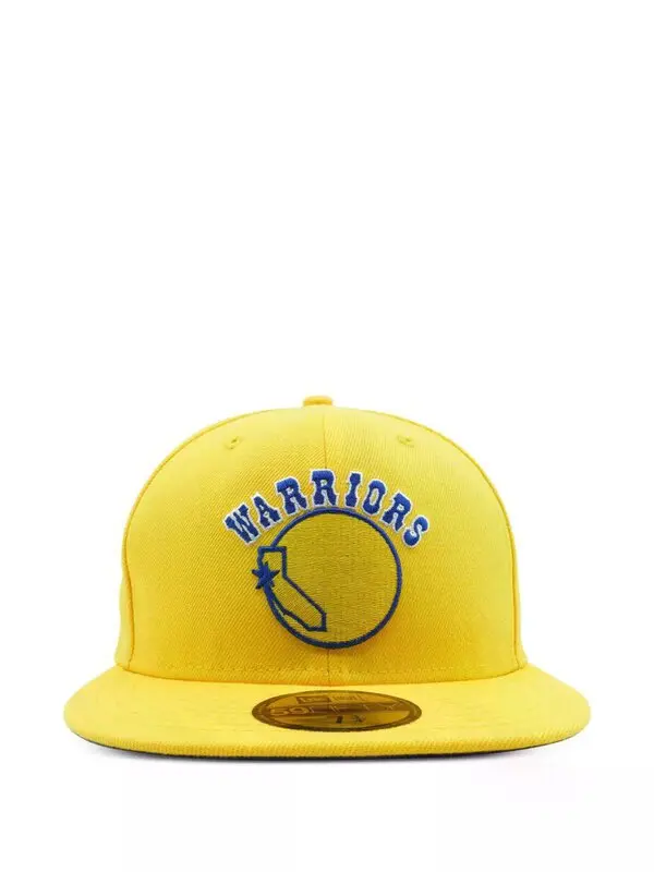 New Era Golden State Warriors Classics Night Hardwood Fitted Cap - Yellow