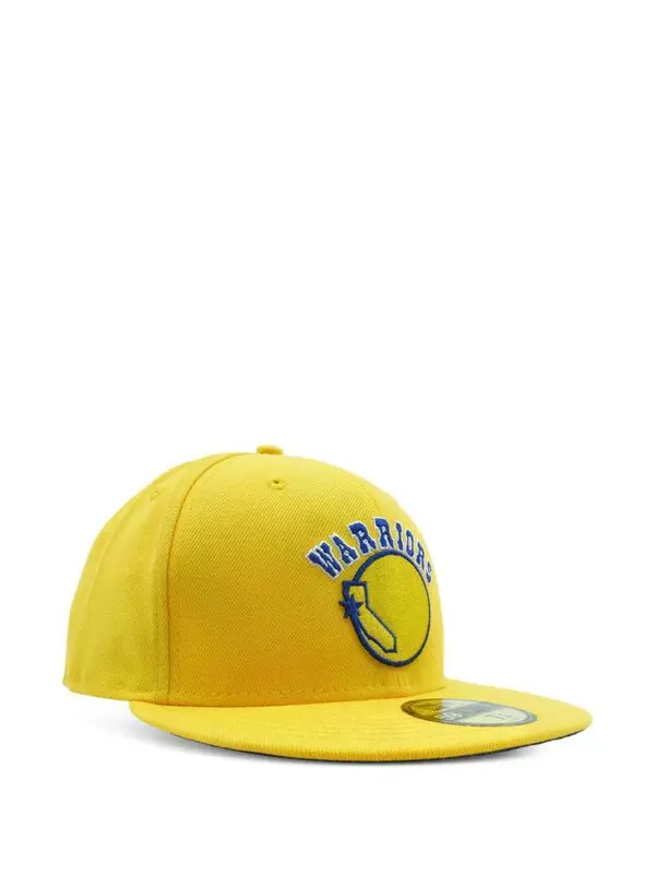 New Era Golden State Warriors Classics Night Hardwood Fitted Cap - Yellow