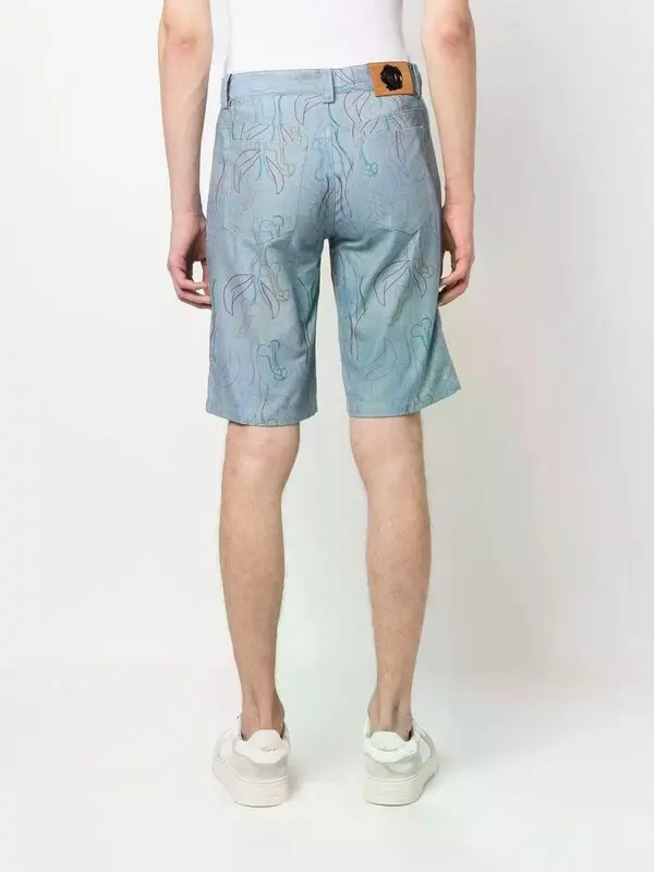 Viktor & Rolf Printed Cotton Knee-length Shorts