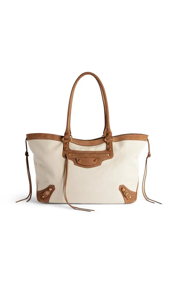 Balenciaga Le City Beach Tote - Neutral