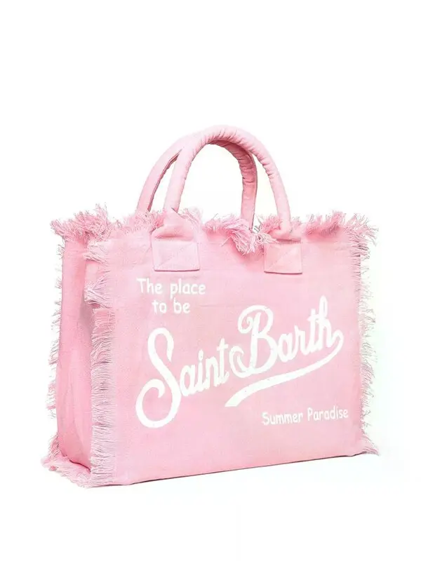 MC2 SAINT BARTH Logo Print Tote Bag - Pink