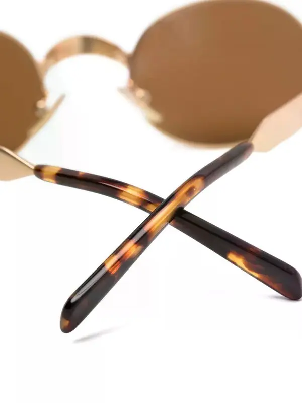 Miu Miu Oval Frame Sunglasses
