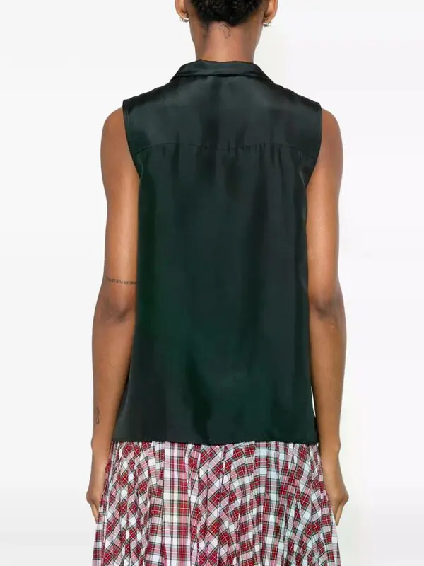 N°21 Ruffle-trimmed Sleeveless Shirt
