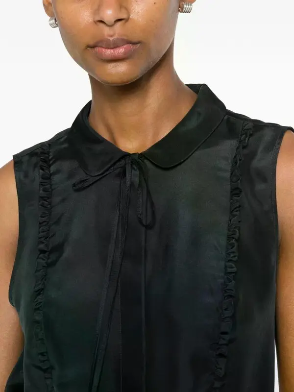 N°21 Ruffle-trimmed Sleeveless Shirt