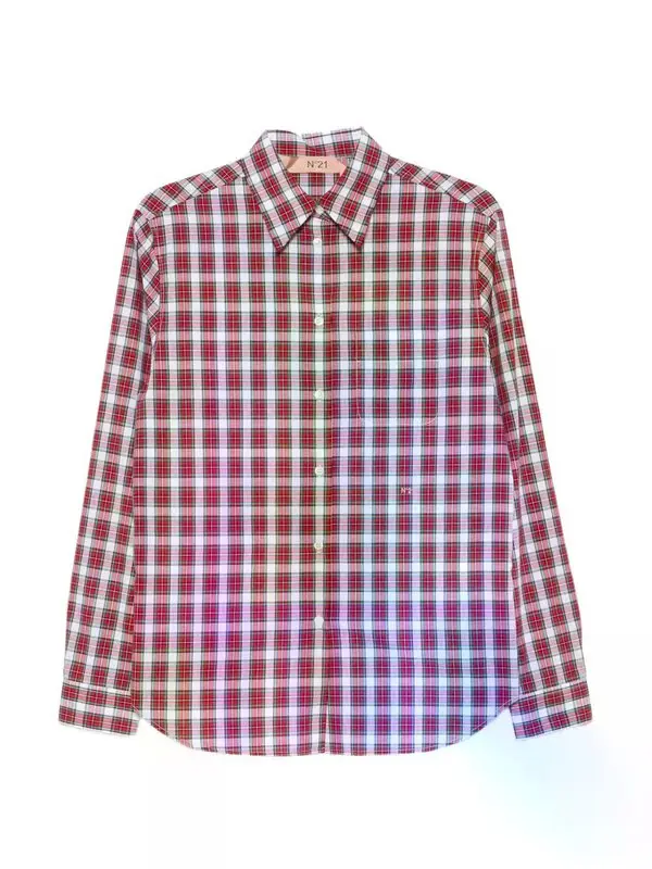 N°21 Check-pattern Button-down Shirt