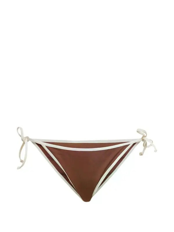 MC2 SAINT BARTH Side-tie Bikini Bottoms - Brown