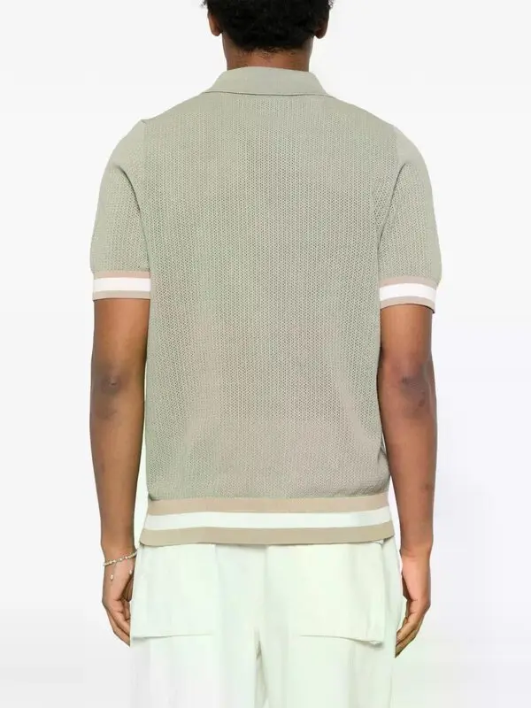CHE Quinn Open-knit Polo Shirt - Green