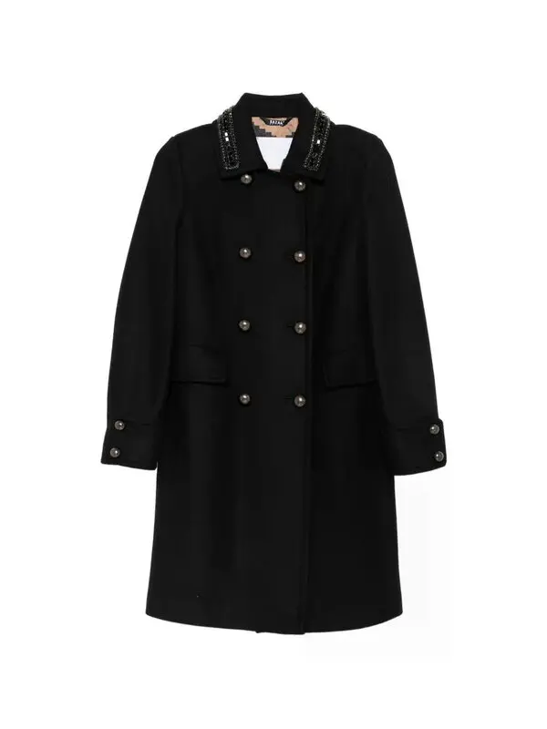 BAZAR DELUXE Embellished Double-breasted Coat
