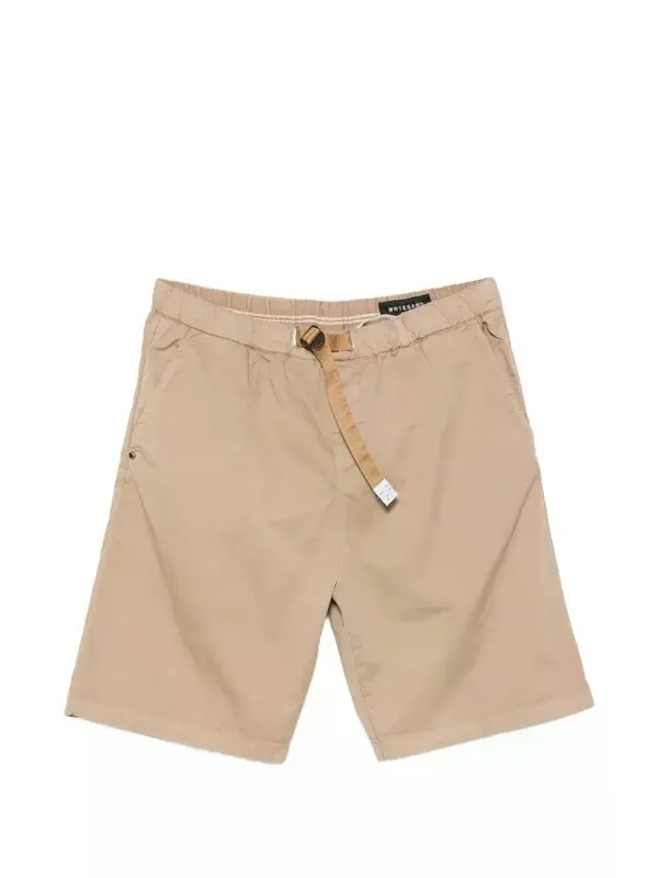 WHITE SAND Belted Pleated Shorts