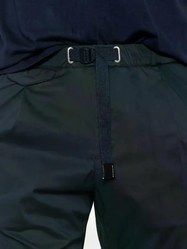 WHITE SAND Belted Pleated Shorts
