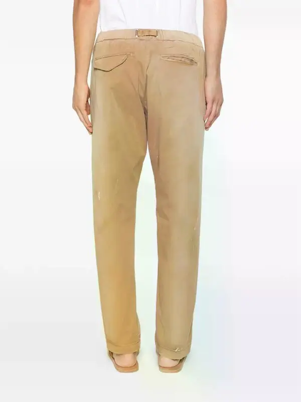 WHITE SAND Belted Trousers