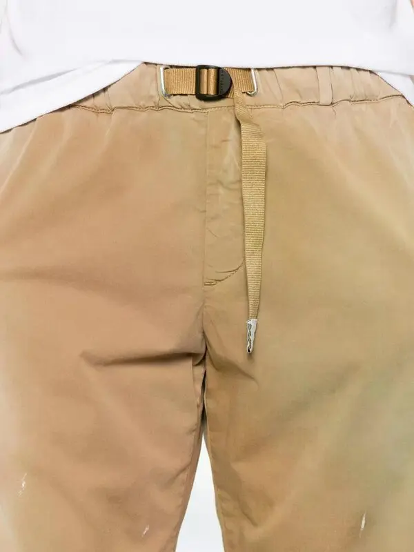 WHITE SAND Belted Trousers