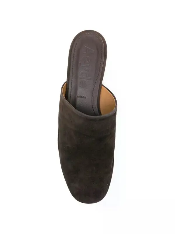 AeydĒ Suede Mules - Brown