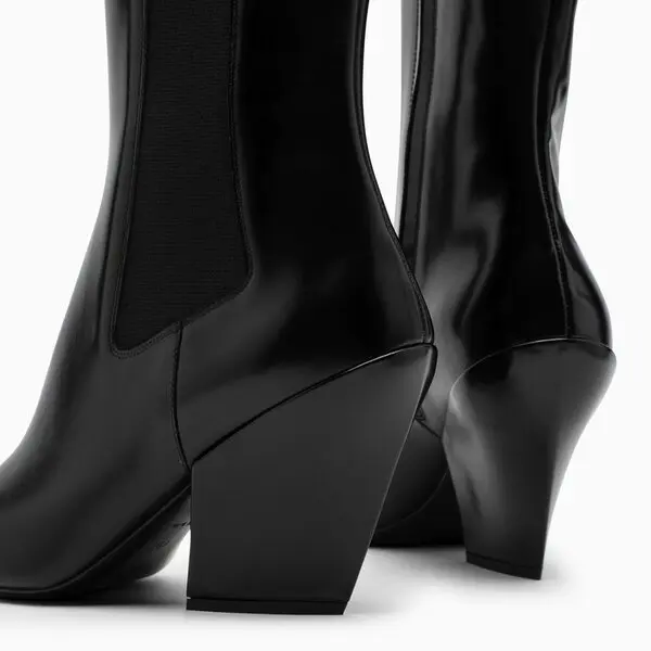 Prada Heeled Square Toe Boots