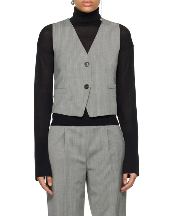 Helmut Lang Herringbone Vest