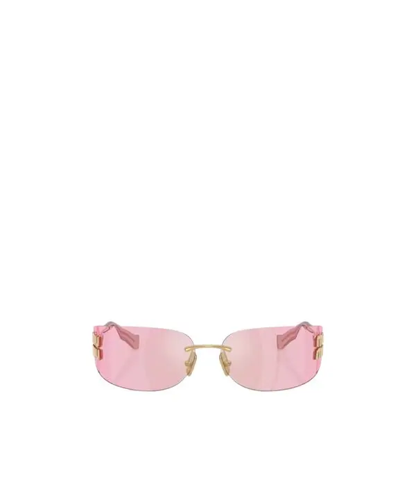 Miu Miu Aube Rimless Sunglasses - Gold