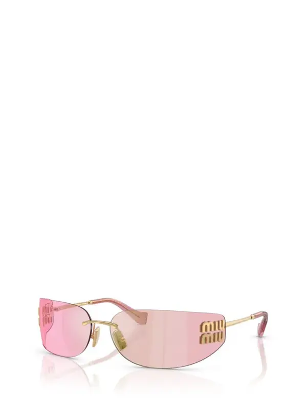 Miu Miu Aube Rimless Sunglasses - Gold