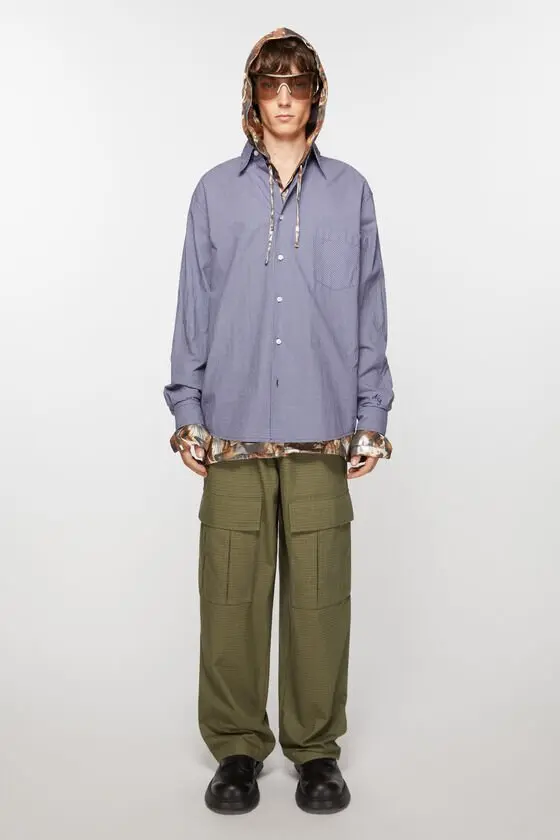 Acne Studios Logo Embroidered Straight Leg Trousers