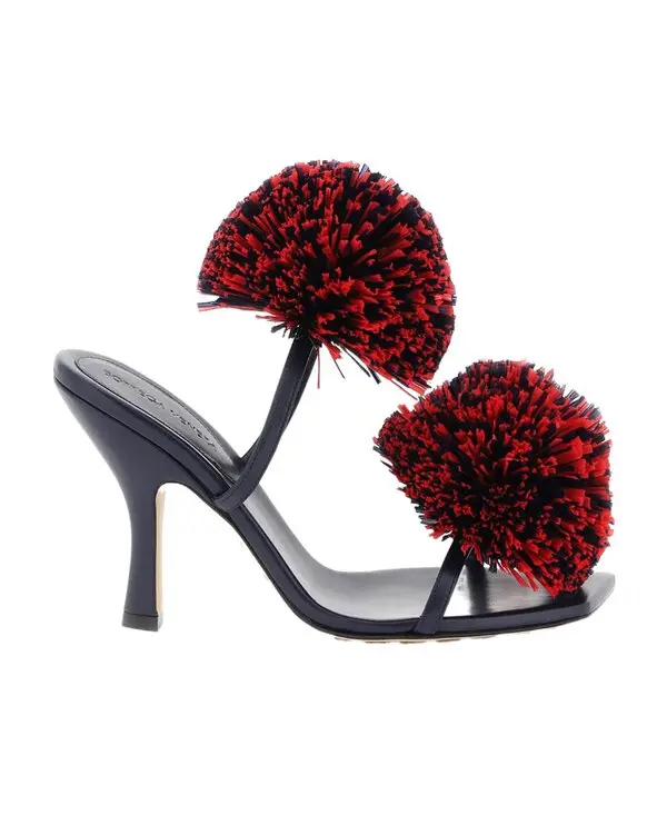 Bottega Veneta Floral Detailed Heeled Sandals