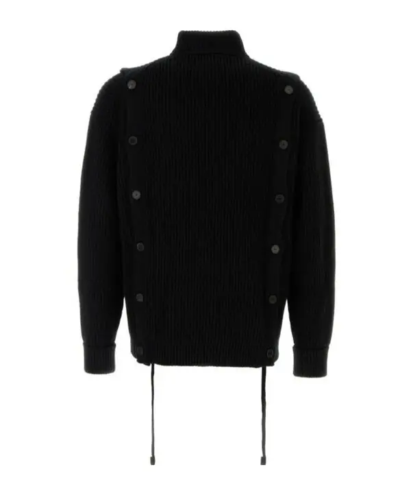SETCHU Long-sleeved Turtleneck Sweater With Foldable Cuffs