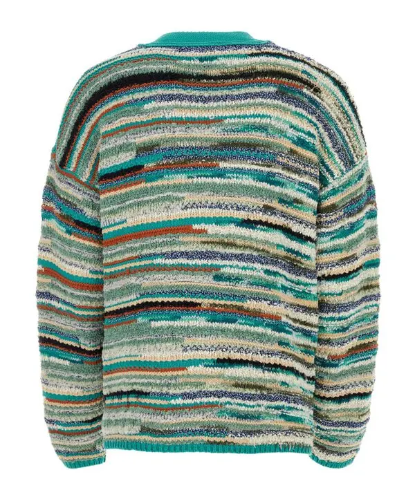 Alanui Madurai Striped V-neck Cardigan