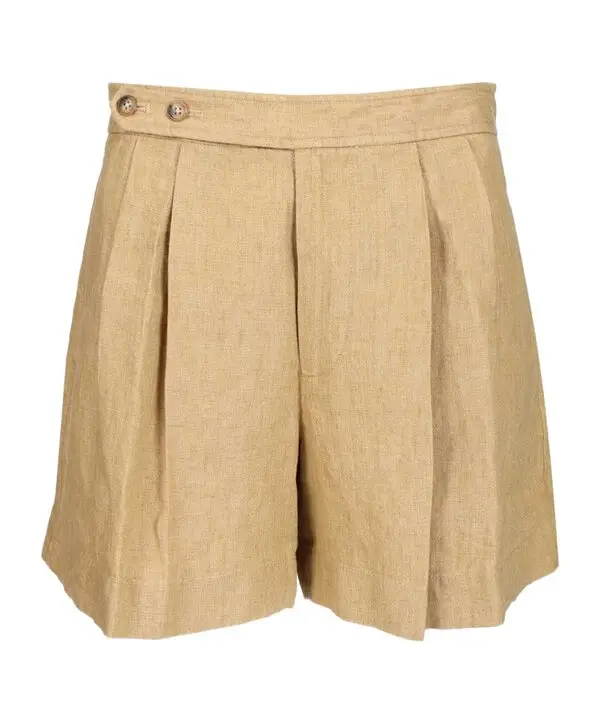 Polo Ralph Lauren High-rise Pleated Shorts - Yellow