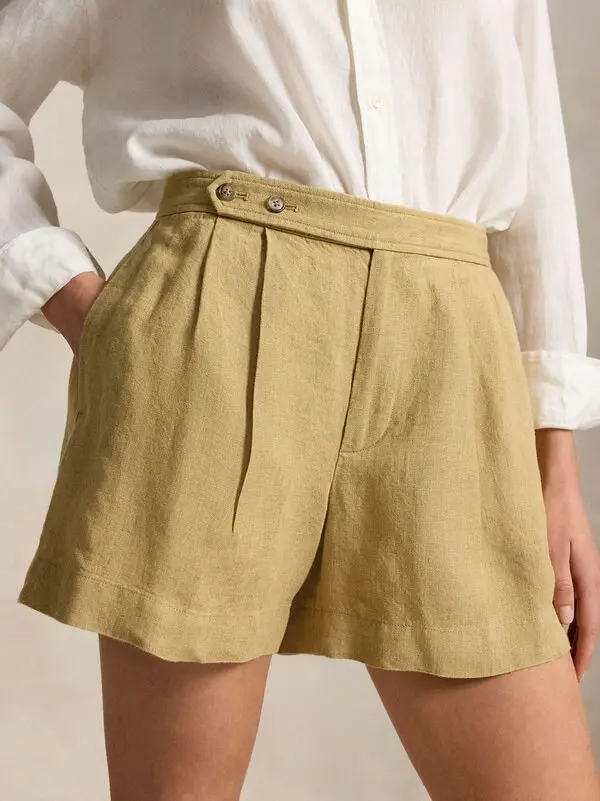 Polo Ralph Lauren High-rise Pleated Shorts