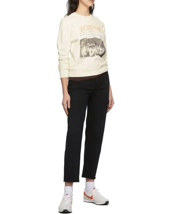 RE/DONE High-rise Straight-leg Jeans - Black