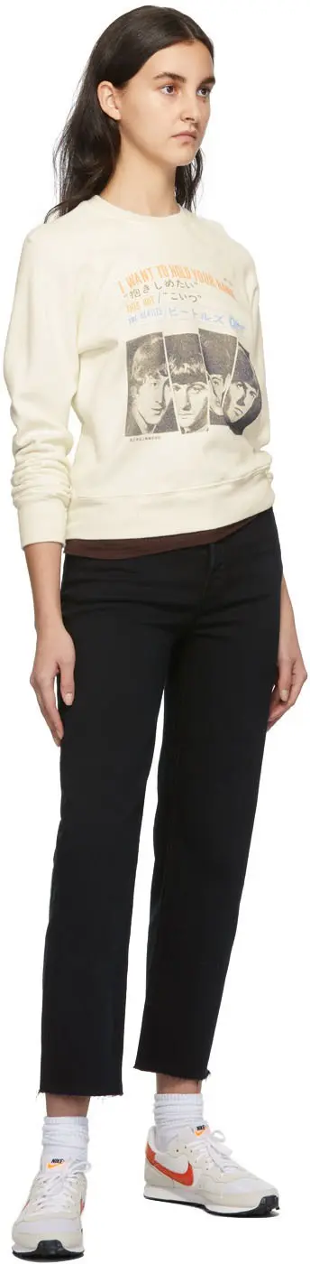 RE/DONE High-rise Straight-leg Jeans - Black