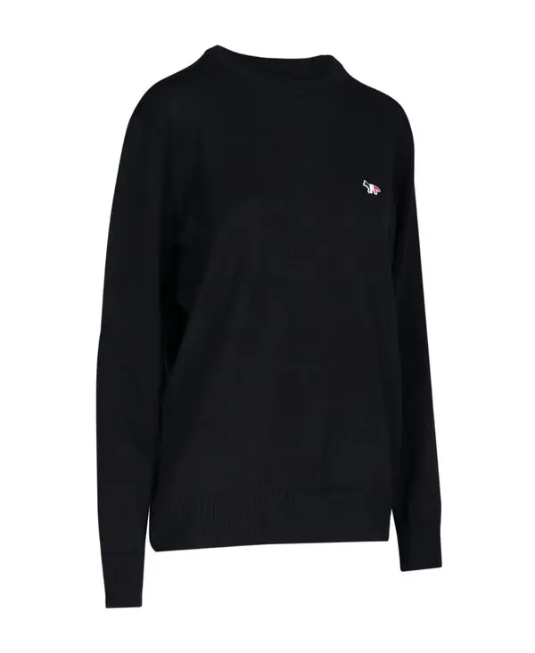 Maison Kitsuné Fox Patch Crewneck Jumper