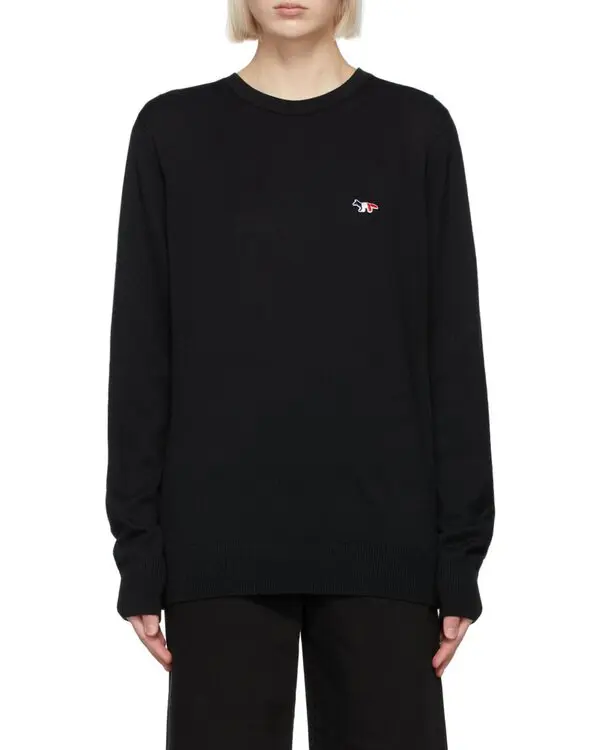Maison Kitsuné Fox Patch Crewneck Jumper
