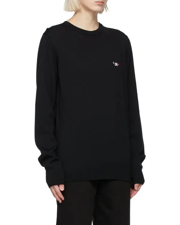 Maison Kitsuné Fox Patch Crewneck Jumper